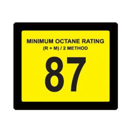 87 OCTANE Decal - Excel Equipment, LLC