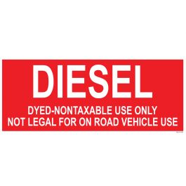 9" X 22" DYED DIESEL Decal - Excel Equipment, LLC