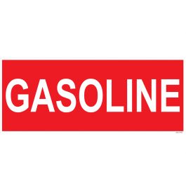 9" X 22" GASOLINE Decal - Excel Equipment, LLC