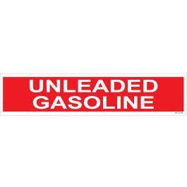 4" X 18" UNLEADED GASOLINE Decal - Excel Equipment, LLC